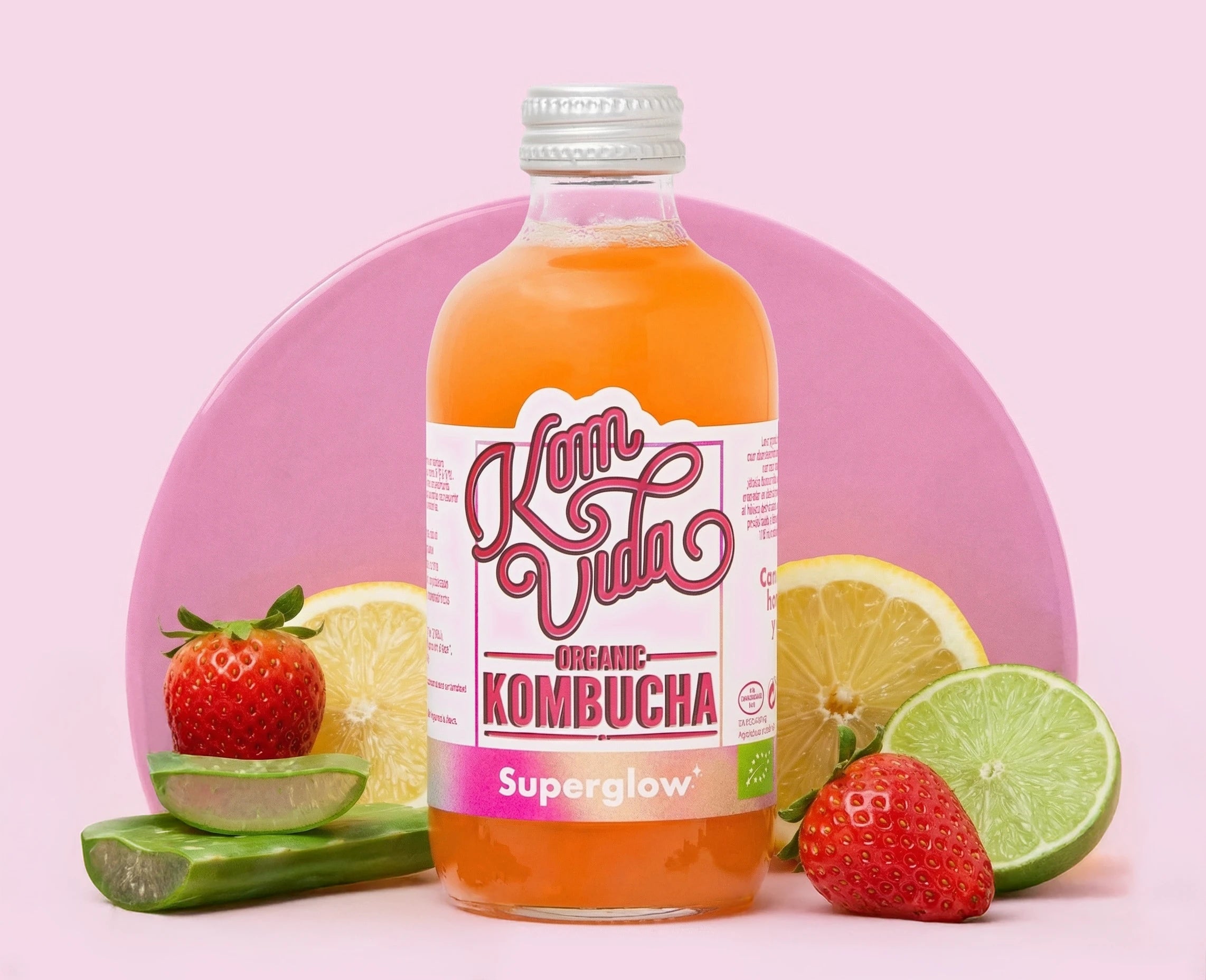 Monopack Kombucha – Disfruta un Toque Saludable SUPERGLOW 250 ml – Komvida